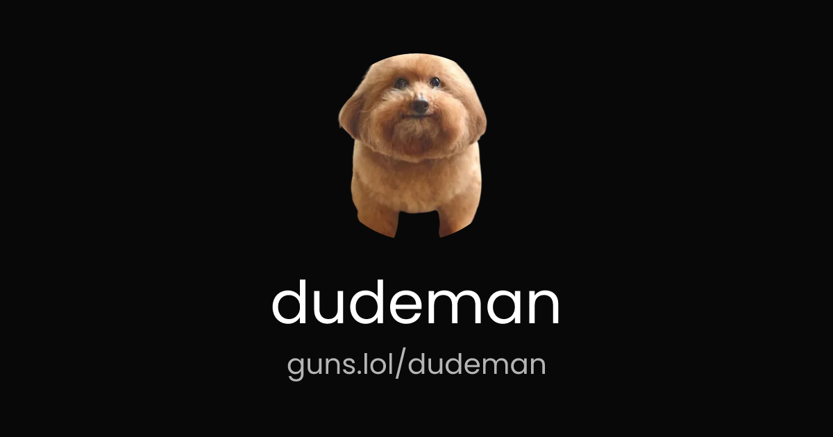 @dudeman