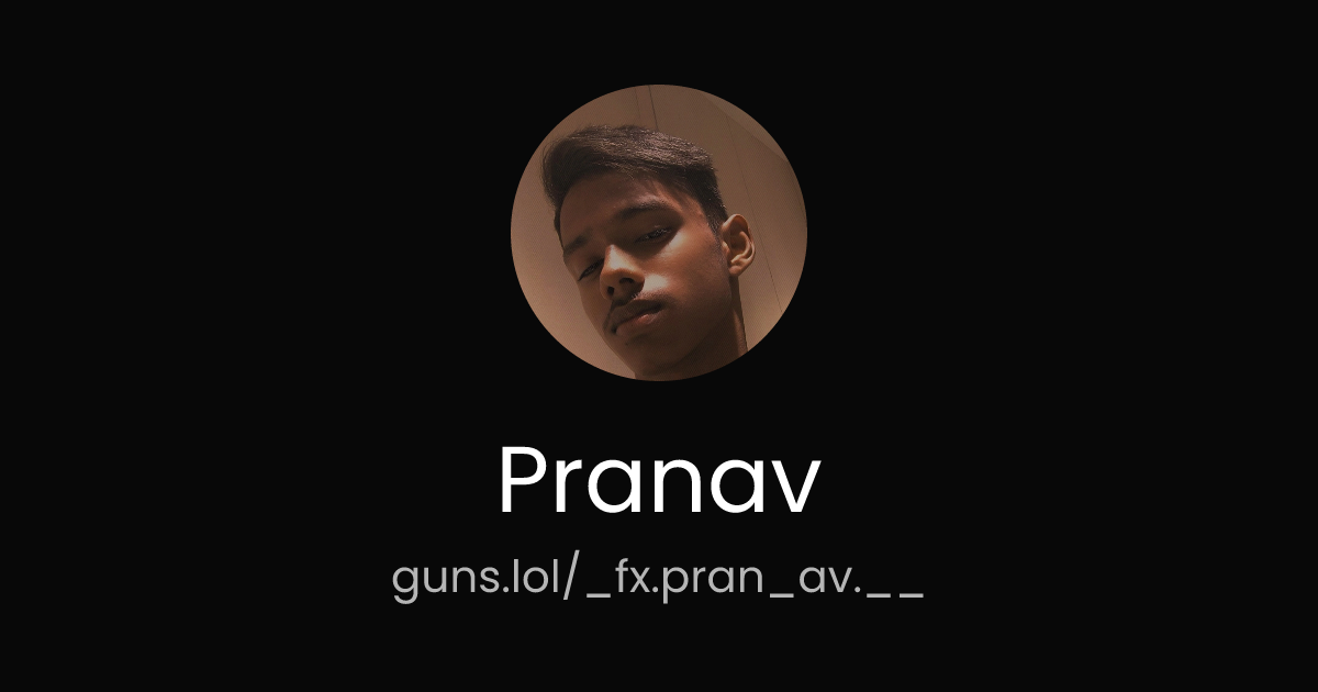 @Pranav