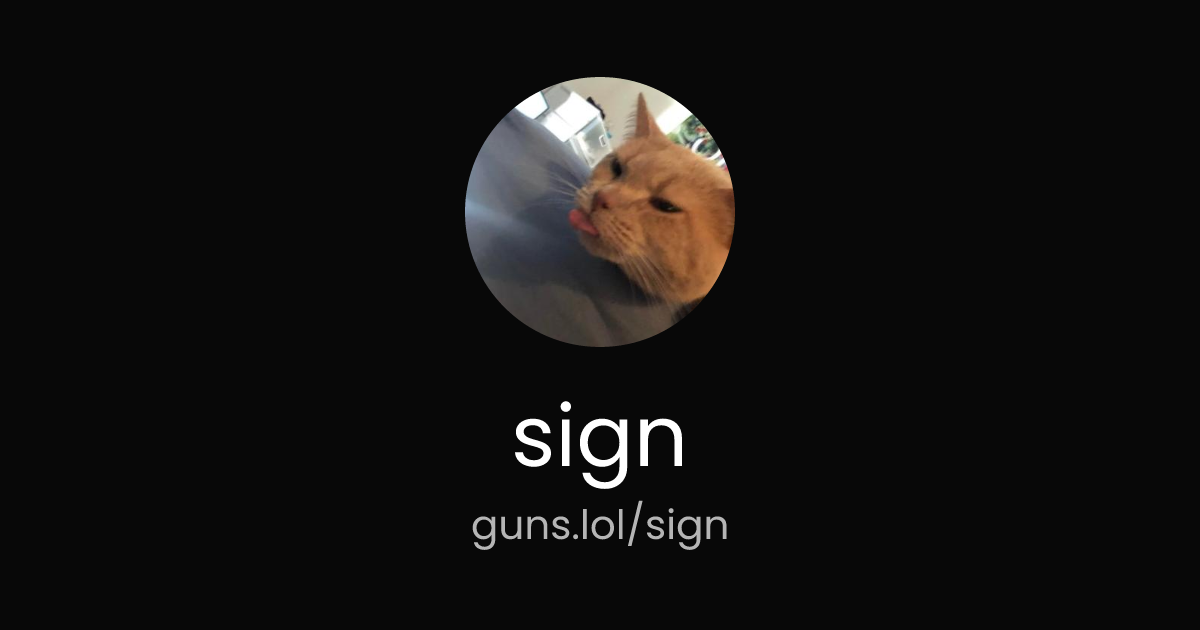 @sign | guns.lol