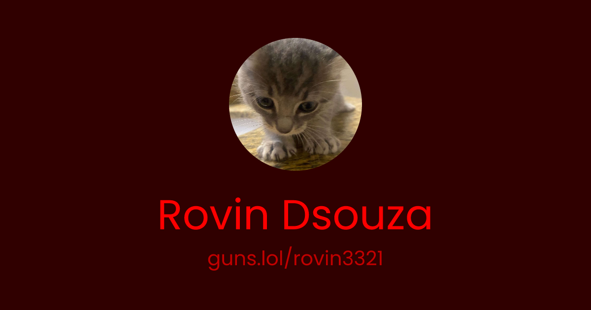 @Rovin Dsouza | guns.lol