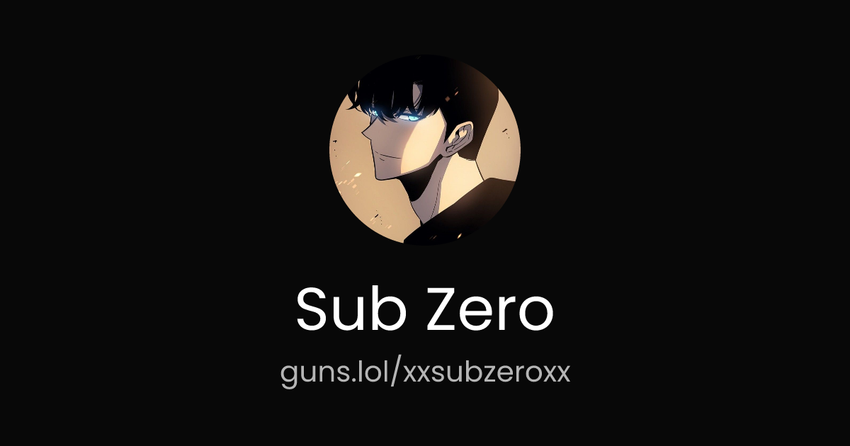 @Sub Zero | guns.lol