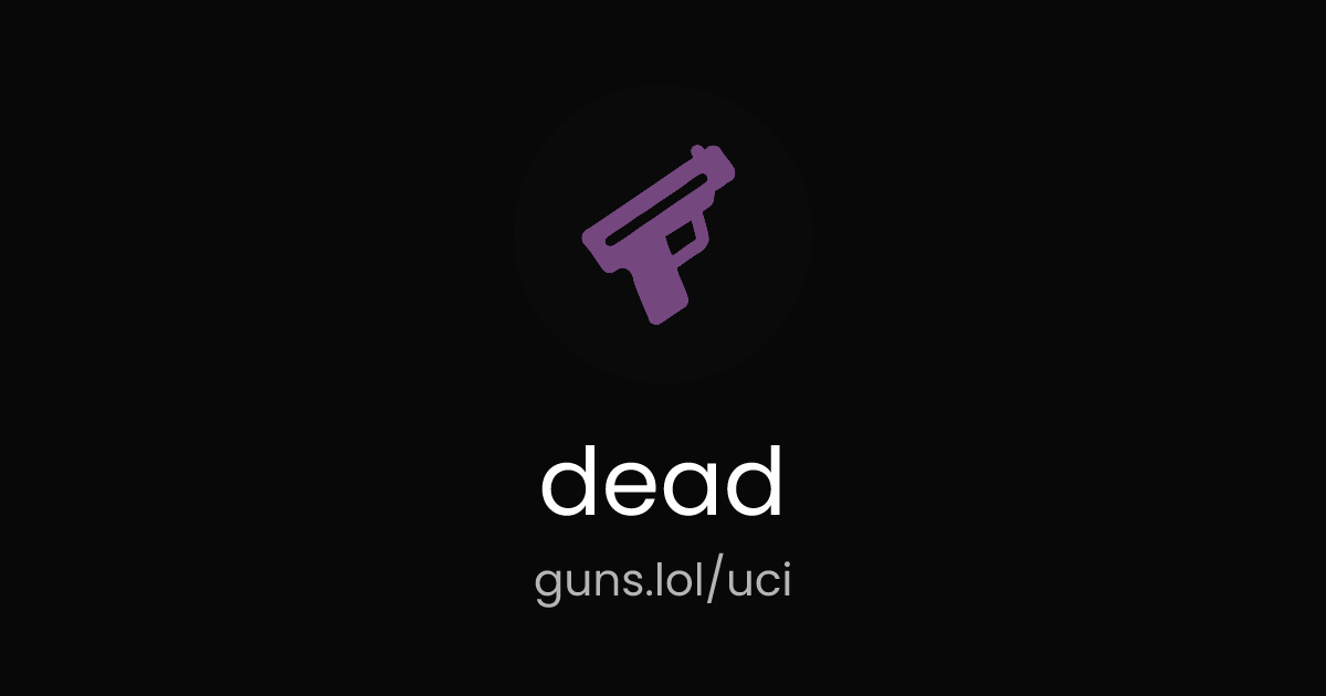 @GET BEAMED NIGGA | guns.lol