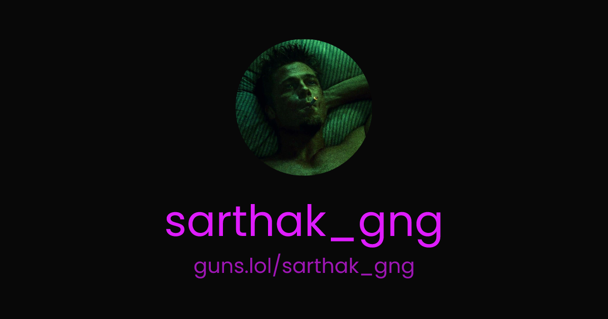 @sarthak_gng | guns.lol