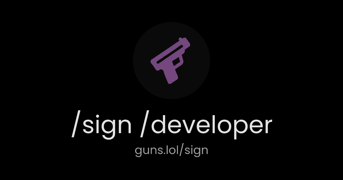 @sign | guns.lol