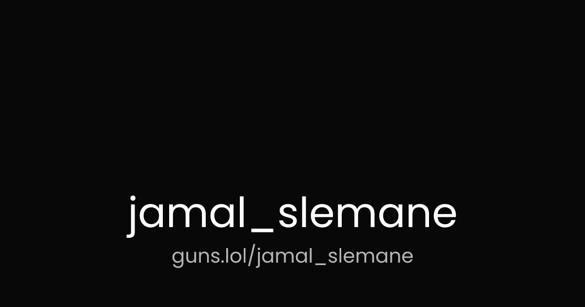 @jamal_slemane | guns.lol